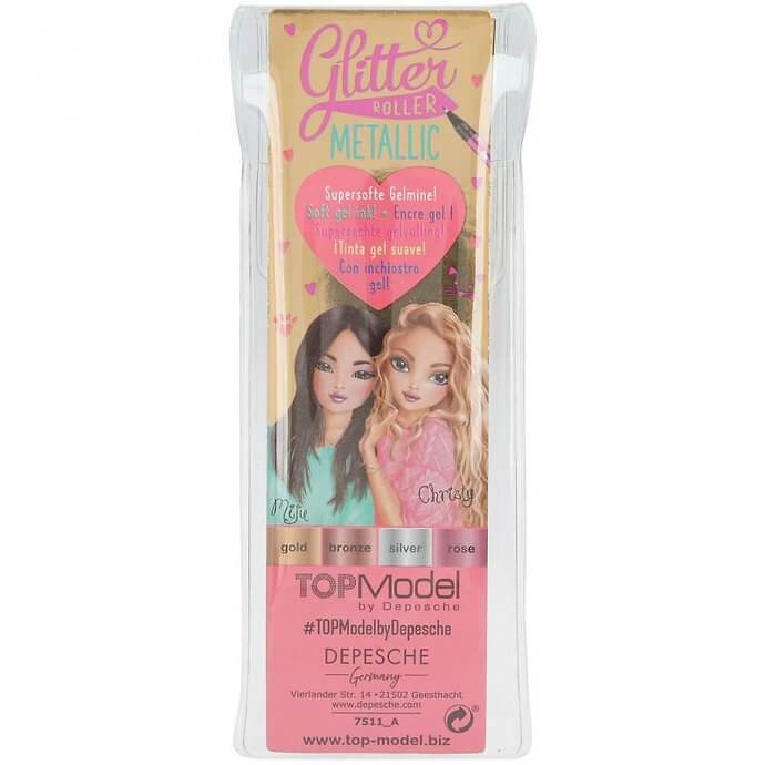Set 4 pixuri cu gel metalice Top Model - eMAG.ro