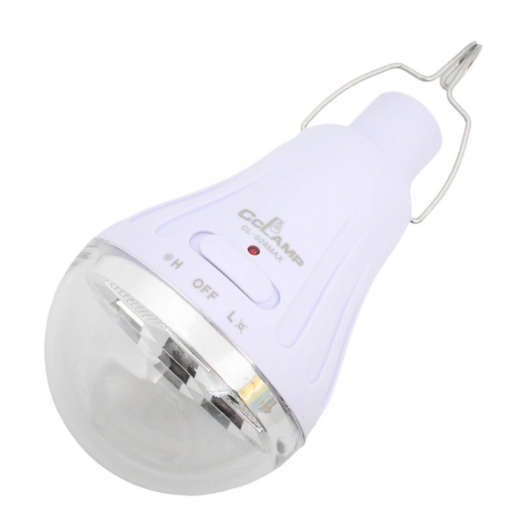 LED izzó napelemmel 10 W, CL-028MAX, CcLamp, fekete színű - eMAG.hu