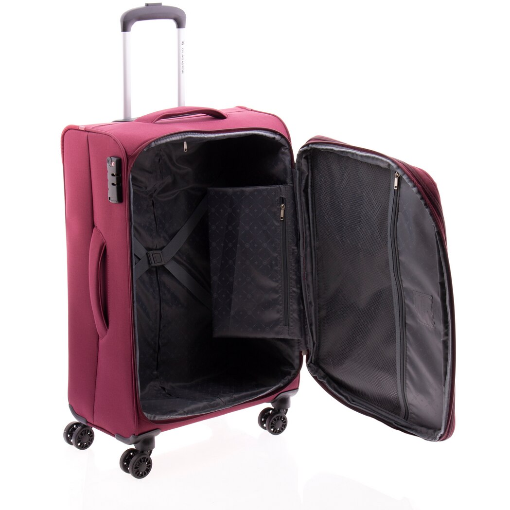 Troler Mediu, Extensibil, 4 Roti Duble, Nylon, Gladiator, Arctic, MG ...