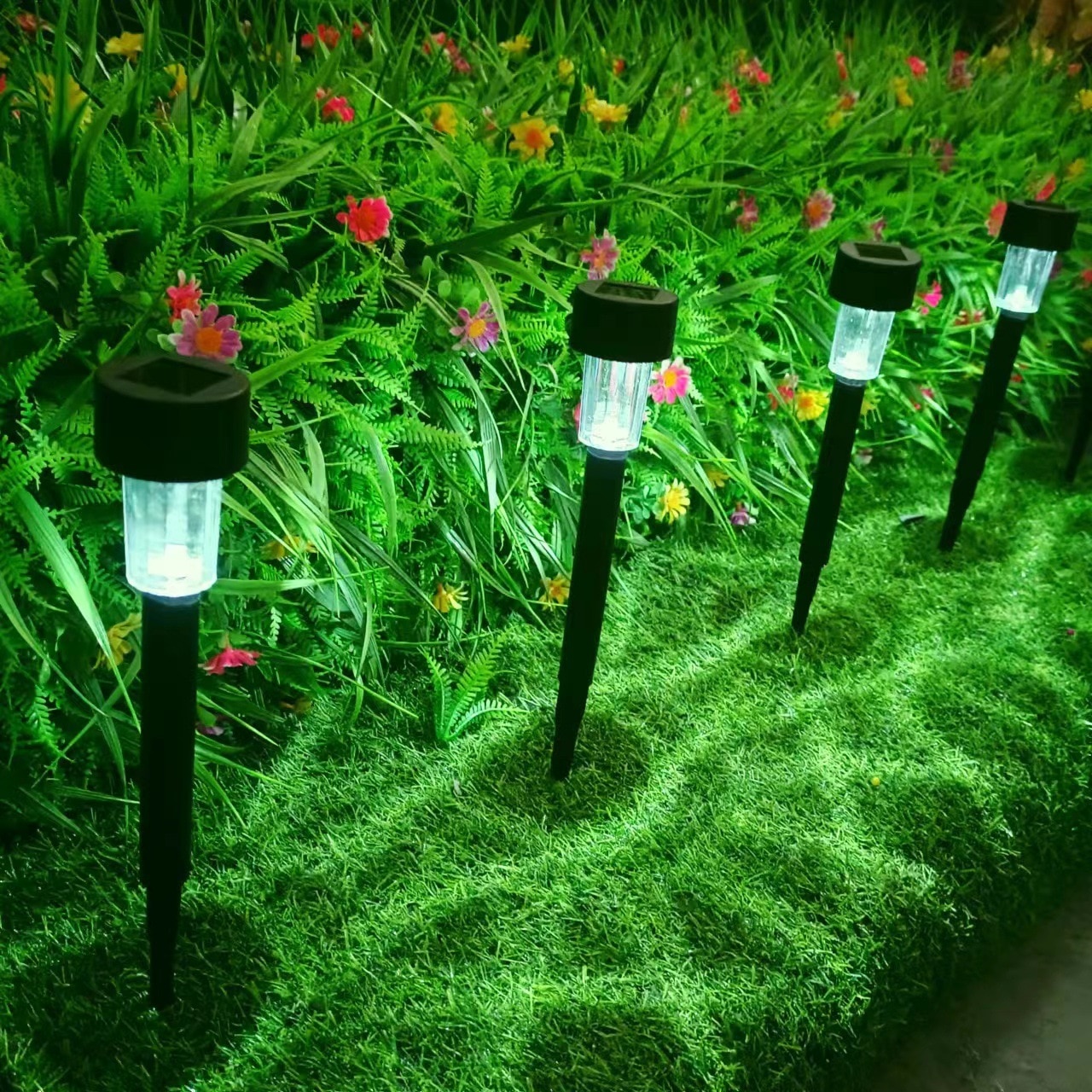Комплект от 10 соларни лампи за морава Led осветление Ip44 4 5x4