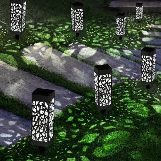 Set 4x LED Lampa solara de gradina, VIELLAN, IP44, PP, 28 cm, lumina ...