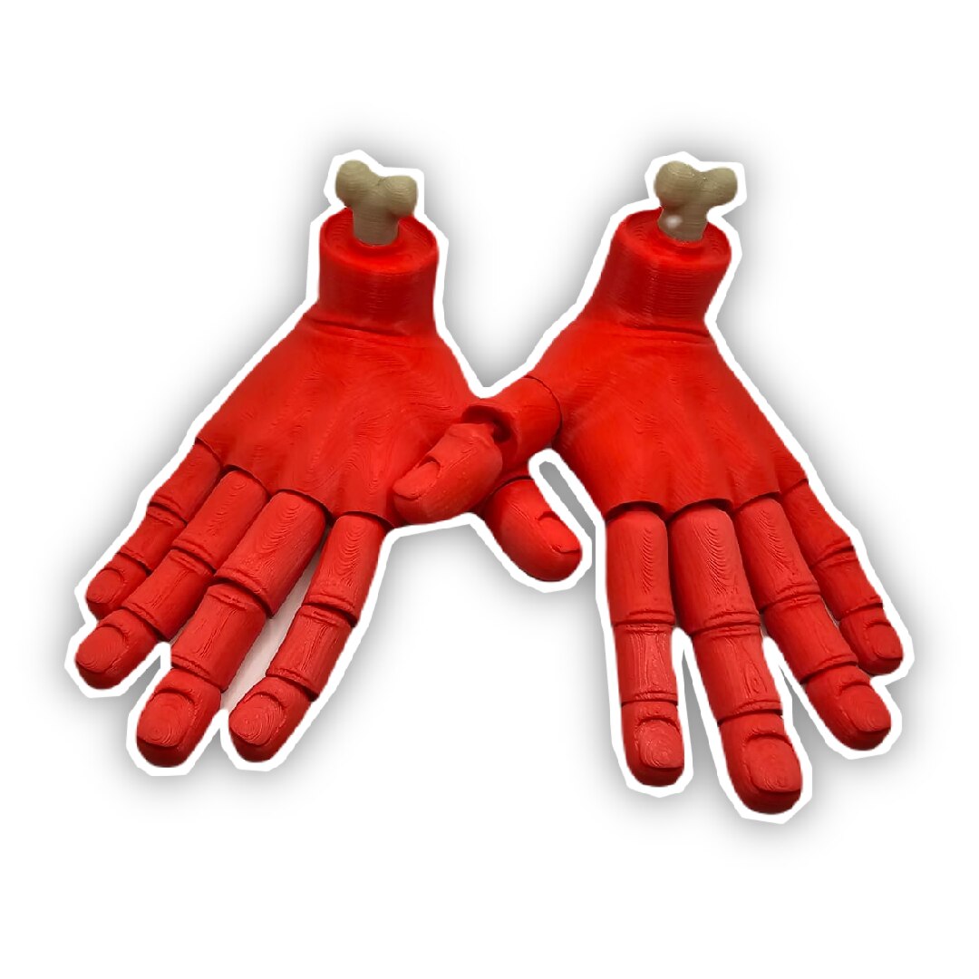 Maini de Zombie Articulate - Rosu - eMAG.ro