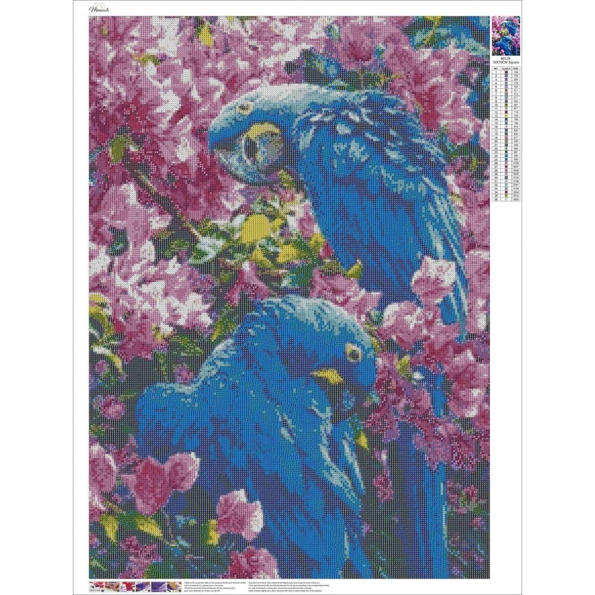 Set de broderie cu diamante 5d Patrat, Mmoments, 55X75Cm, Cocostarc ...