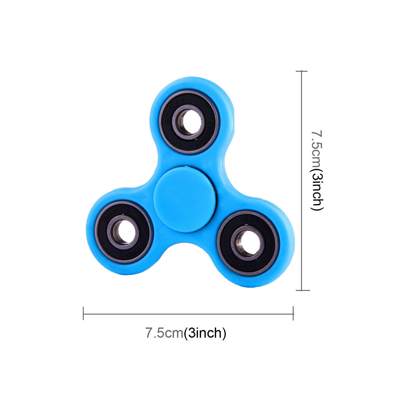 Fidget Spinner Lemontti, Plastic, Albastru - eMAG.ro