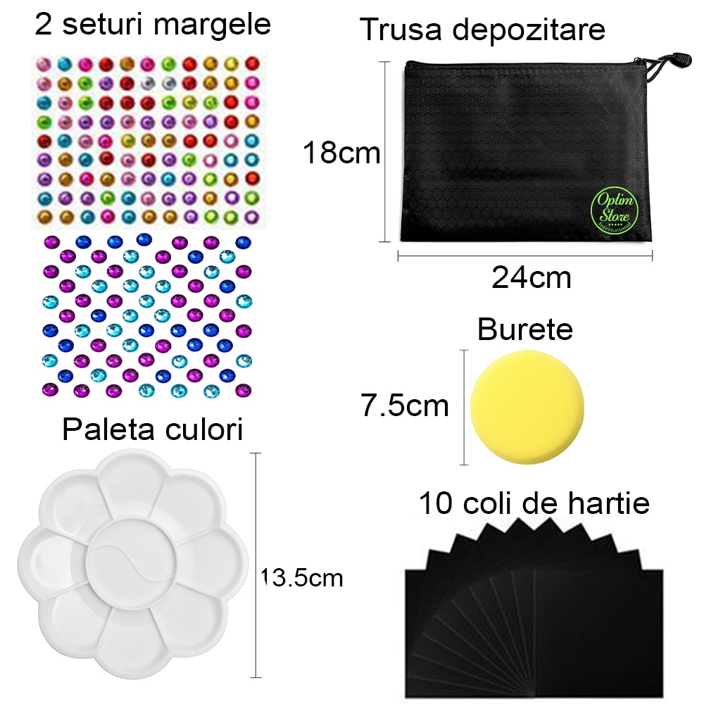 Set pictura mandala, pentru artizanat, picturi, decoratiuni, unghii ...