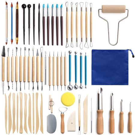 Unelte modelaj, cutite sculptura, accesorii olarit, pentru lut, argila ...