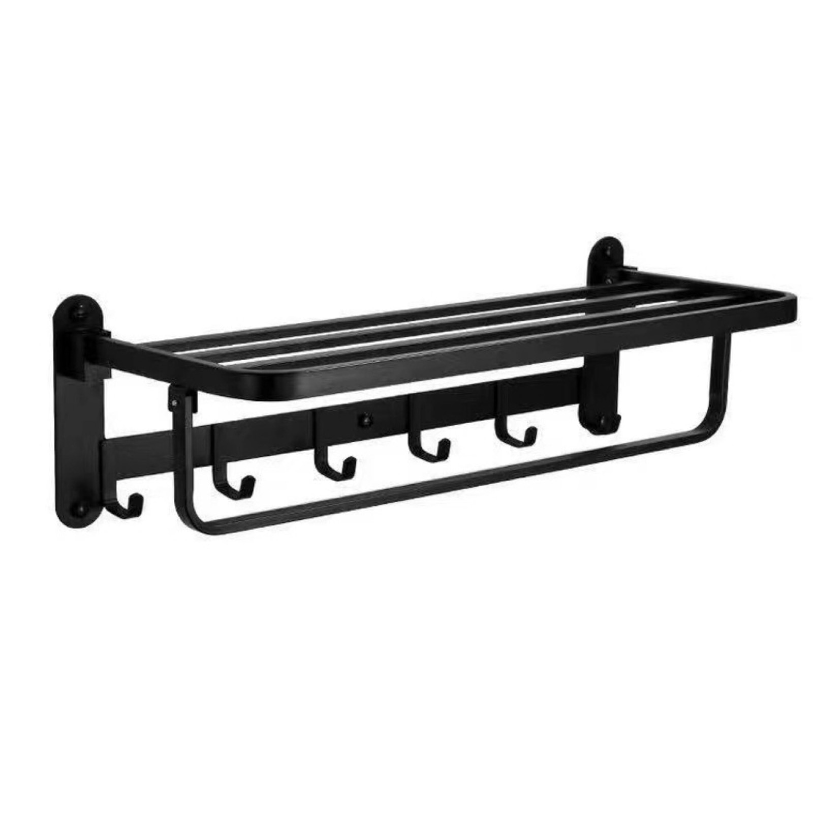 Поставка за хавлии Darklove Със закачалки Сгъваема на 90° конструкция за пестене на място