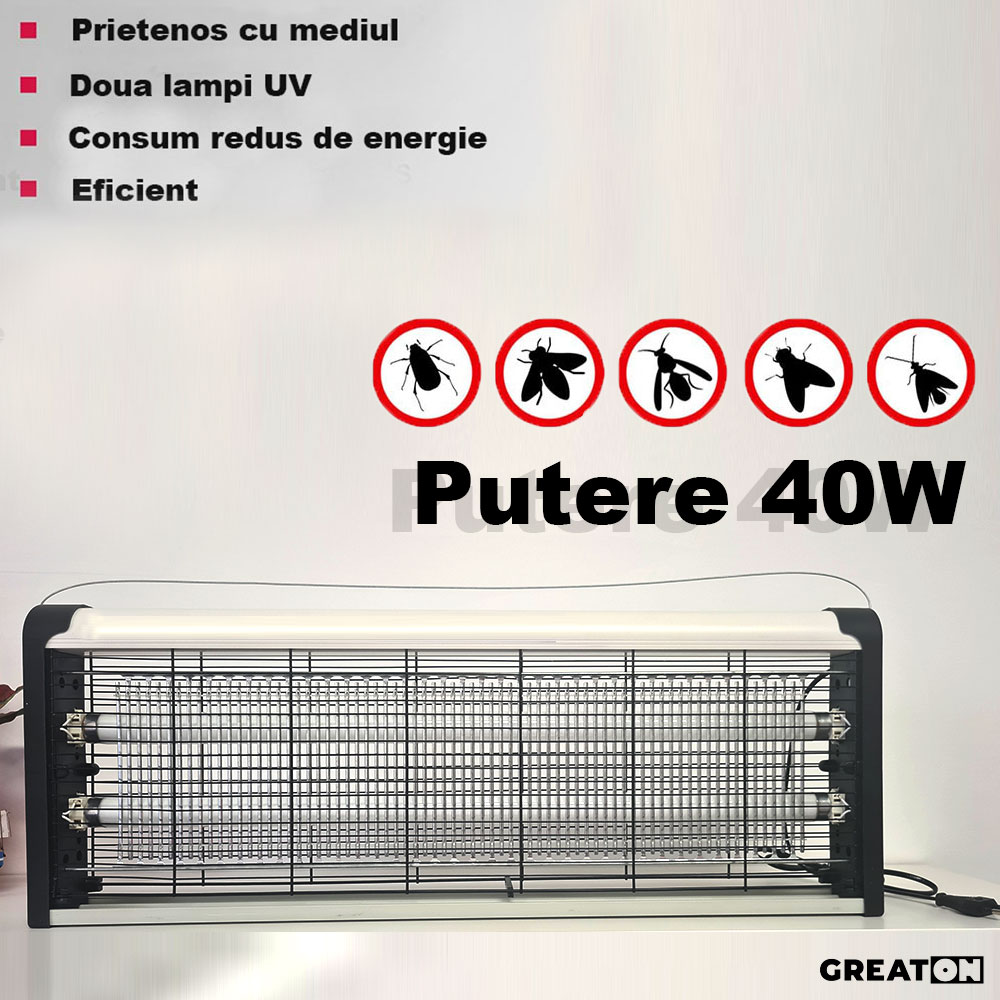 Aparat Profesional GREATON, Electric, Anti Tantari/Insecte/Muste, 40W ...