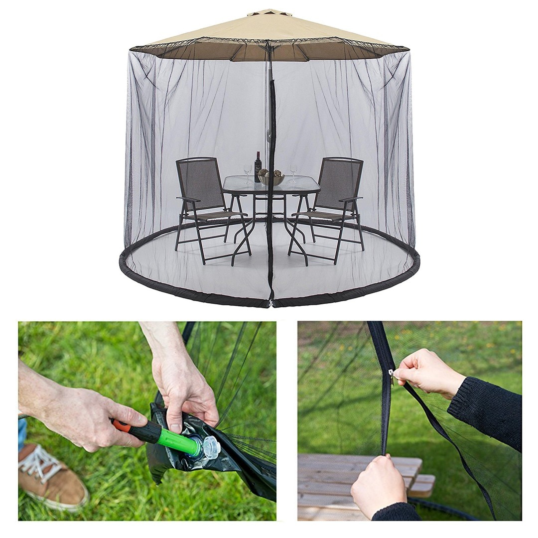 Plasa anti-tantari si insecte Flippy, pentru umbrela de soare, inaltime ...