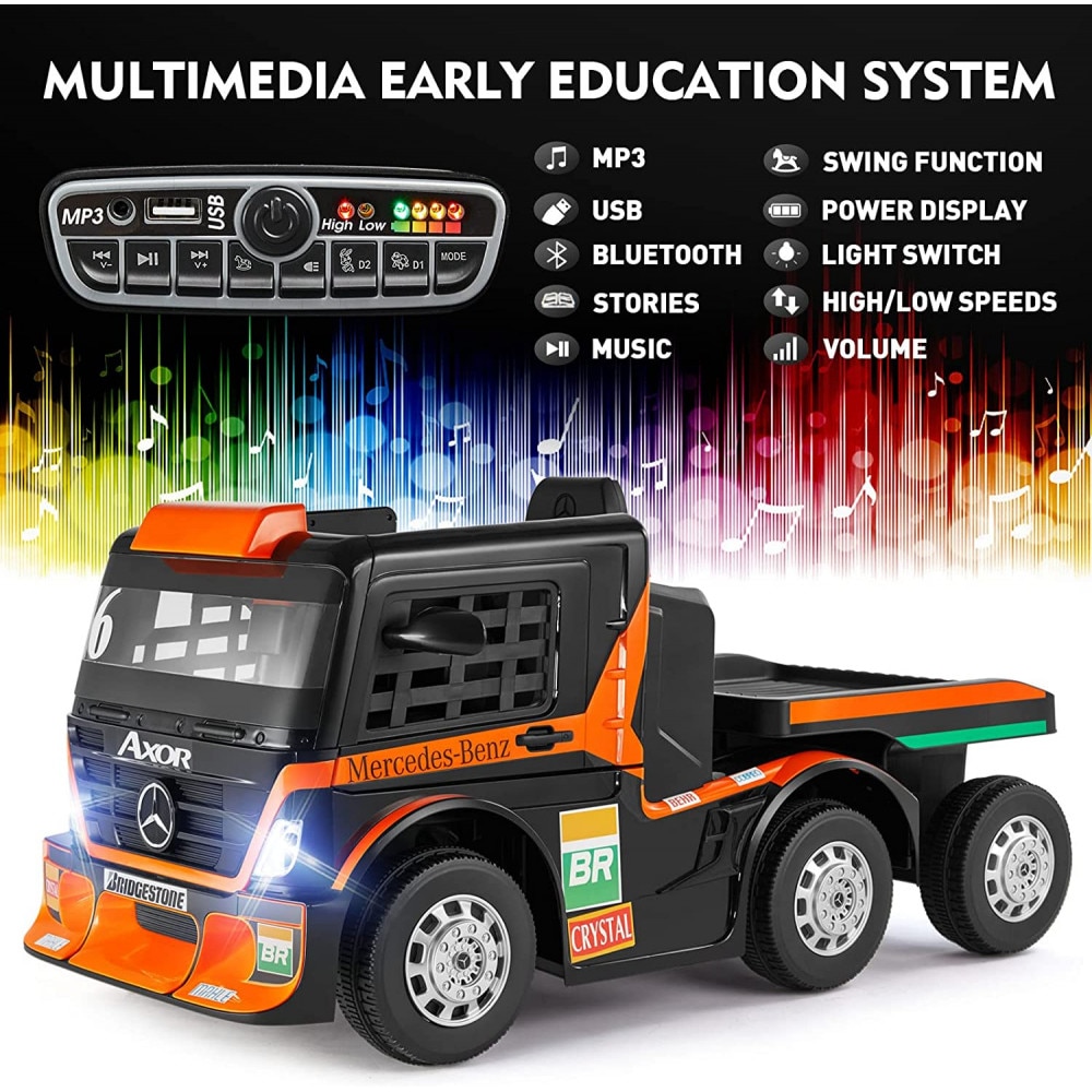 Camion electric cu platforma Mercedes Axor Yellow - eMAG.ro