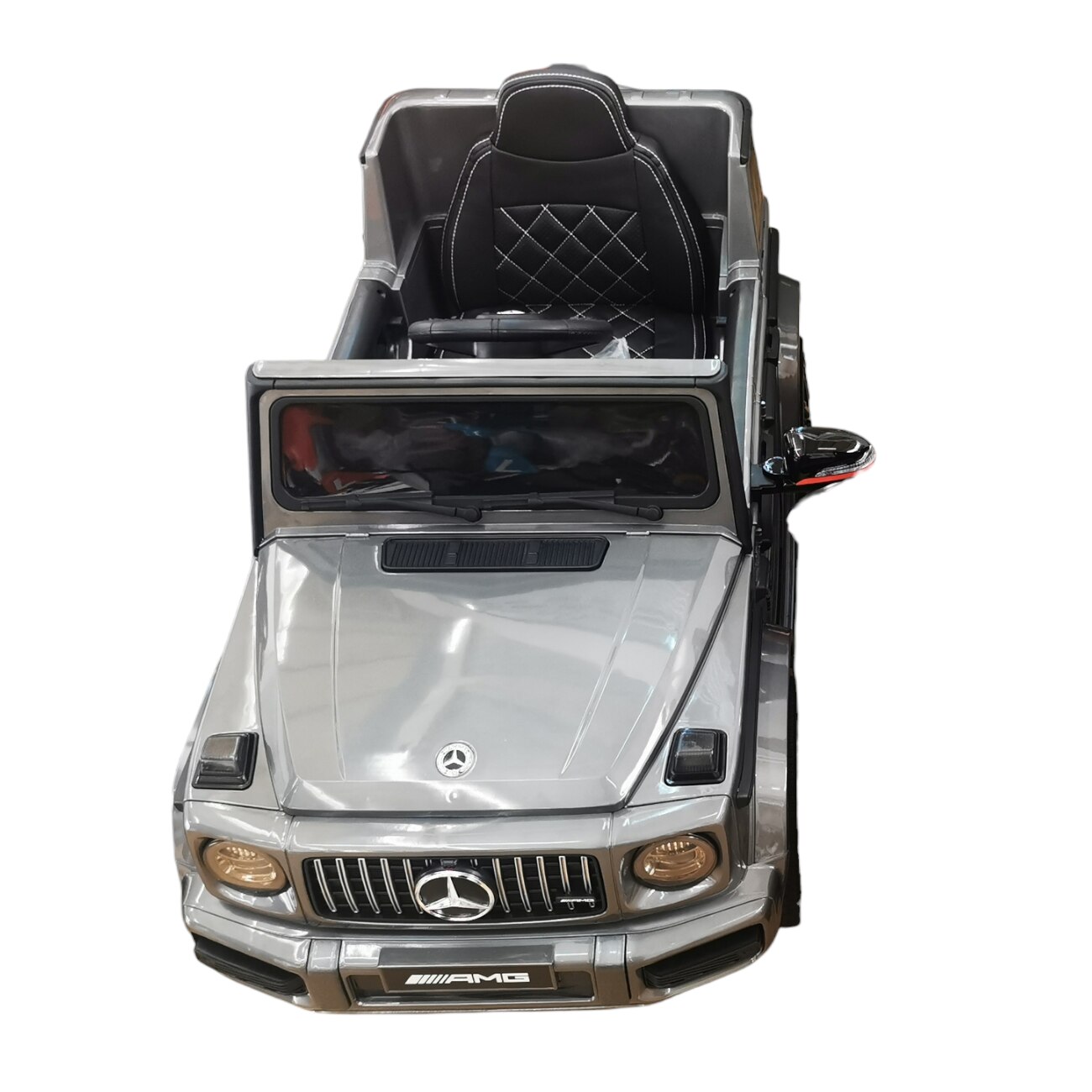 Masinuta electrica cu telecomanda G63 AMG Argintiu Metalizat, LEB002 ...