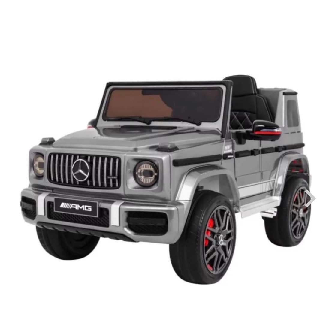 Masinuta electrica cu telecomanda G63 AMG Argintiu Metalizat, LEB002 ...