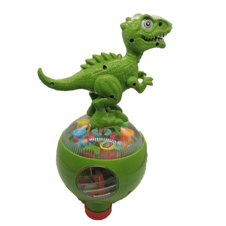 Dinozaur cu baterii, sunete si lumini, Omni-directional, 27cm, Vision ...