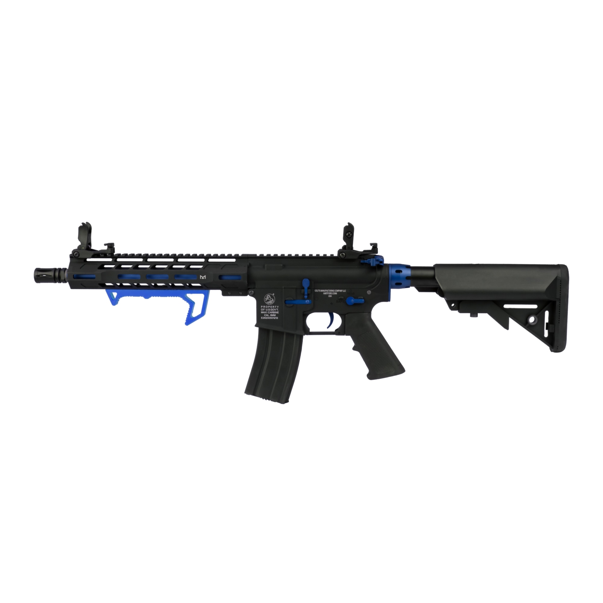 Pusca electrica Airsoft, M4 Hornet Blue Fox Full Metal, Colt - eMAG.ro