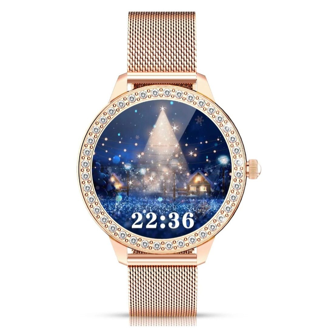 Ceas smartwatch, TechGS® fitness SN91, Ecran tactil, Rezistent la apa ...