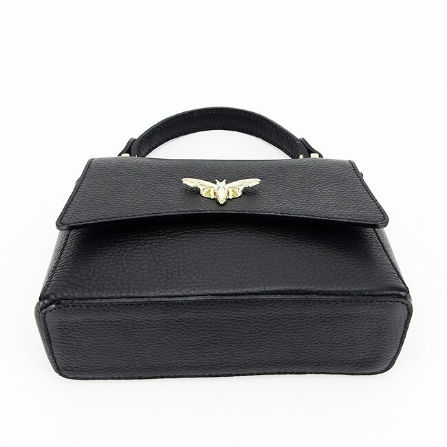 Geanta neagra mica din piele naturala 1523 120 Negru - eMAG.ro