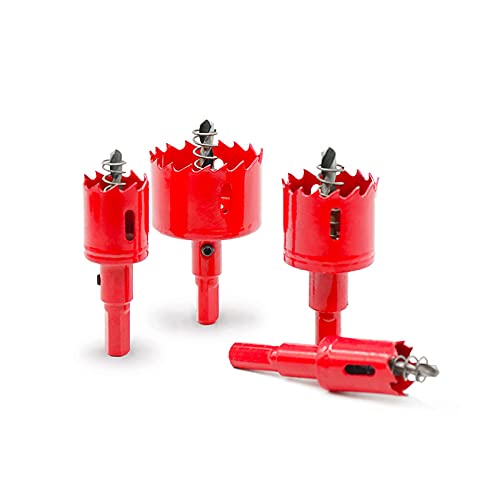 Set 6 freze bimetal, pentru gaurire lemn, gips-carton, placa de plastic ...