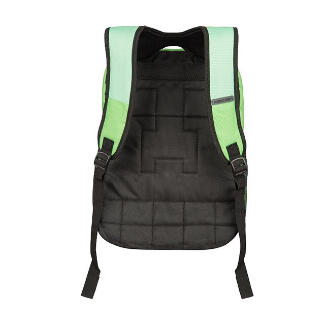 Rucsac Minecraft, Nylon, Rezistent la apa, 35x23x45cm, Verde - eMAG.ro
