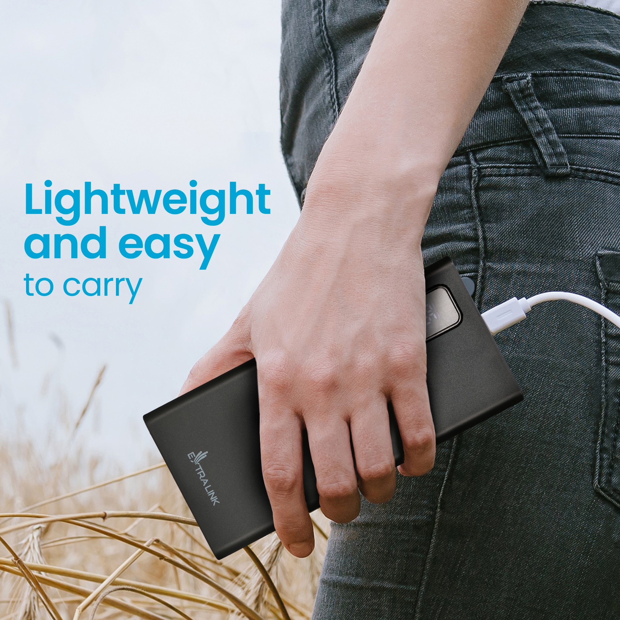 Acumulator portabil extern, Extralink EPB-067B, 10000mAh, 22.5W ...