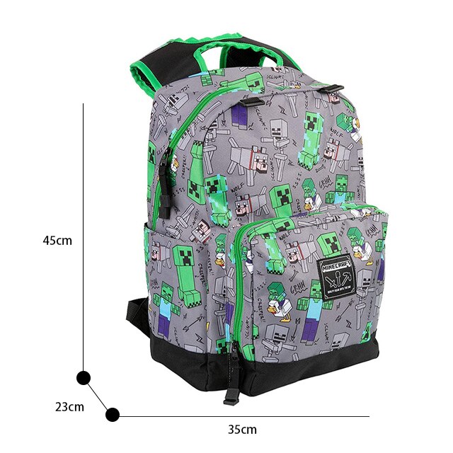 Rucsac Minecraft, Panza cavana, 35x23x45 cm, Multicolor - eMAG.ro