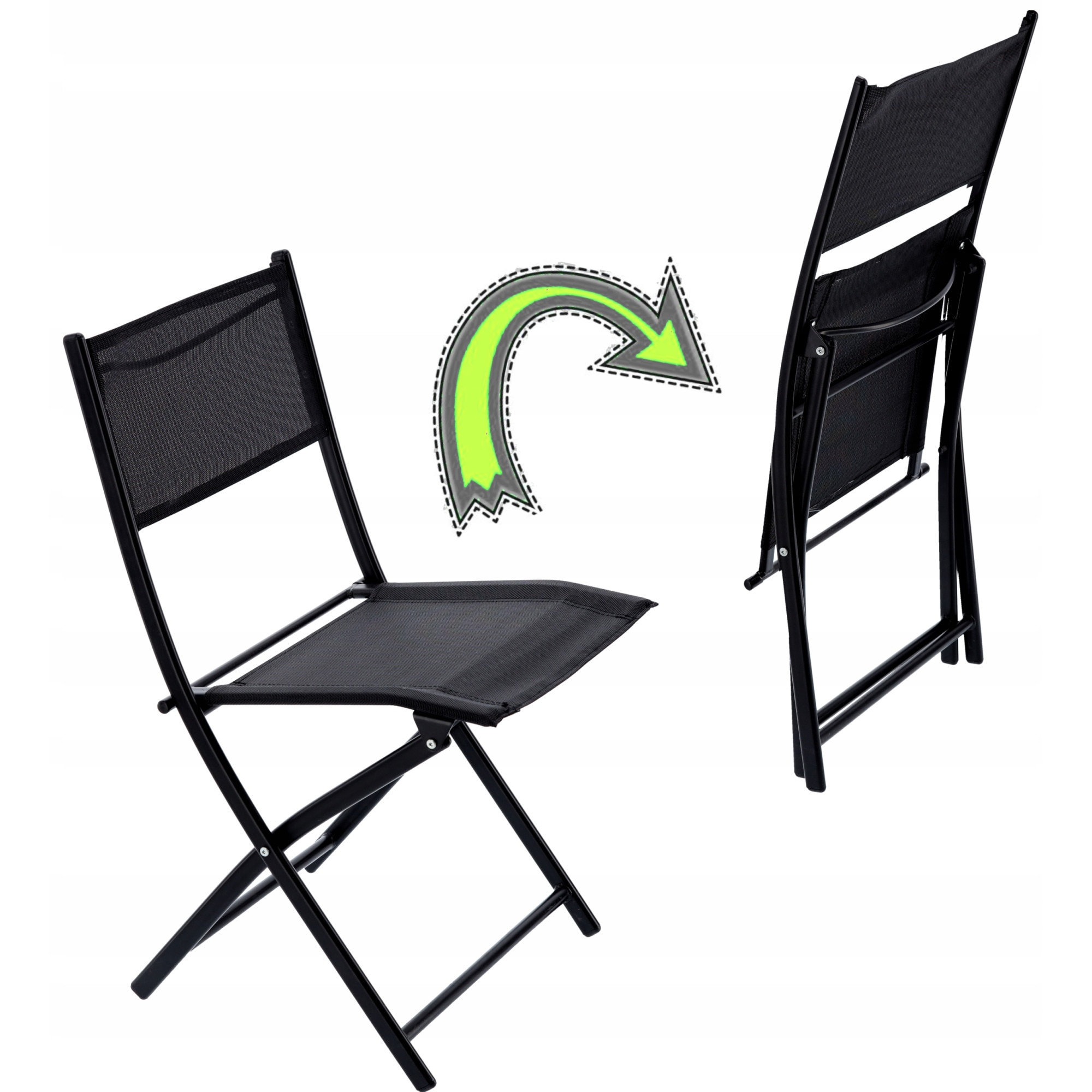 Set mobilier gradina sau balcon, masa semirotund sticla cu 2 scaune ...