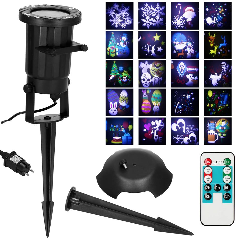 Instalatie de exterior, proiector laser, 20 moduri de iluminare ...