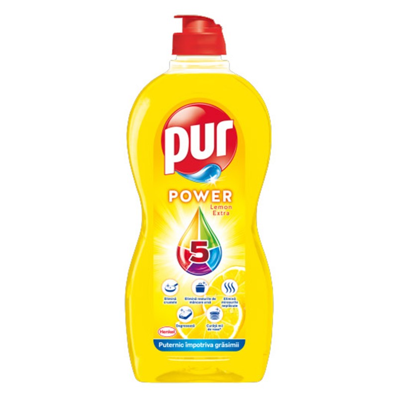 Set 7 x Detergent de Vase Pur Lemon, 450 ml - eMAG.ro