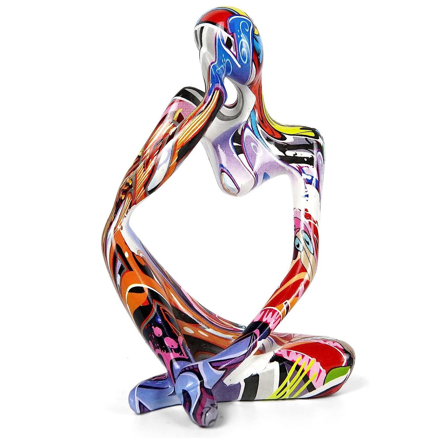 Statueta Ganditor, Bomstom, Rasina, 12 cm, Multicolor - eMAG.ro