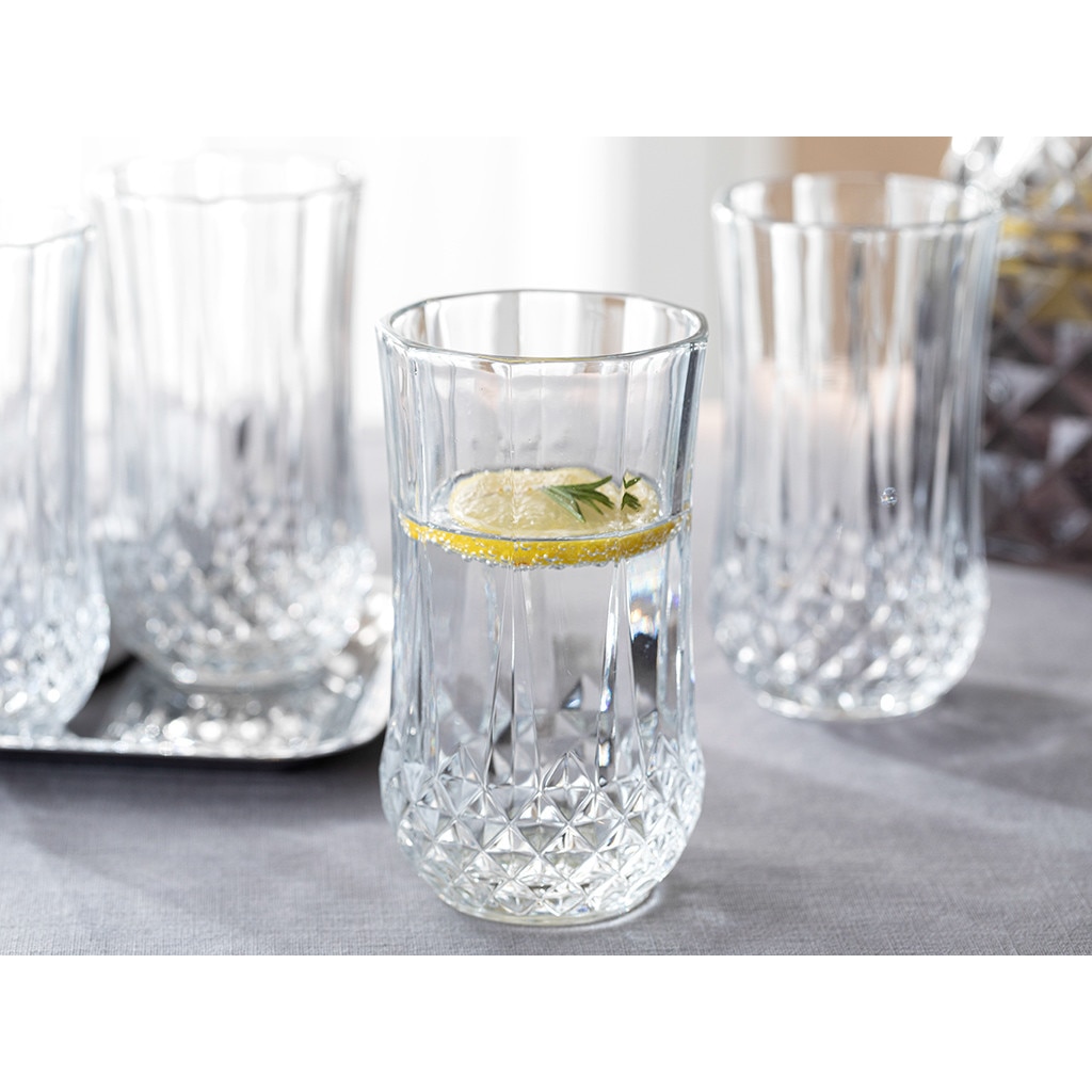 Pahare Apa, English Home, Richer, Sticla, 4 Buc, 340 ml, Transparent ...