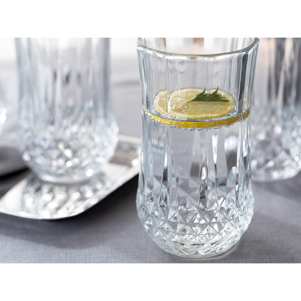 Pahare Apa, English Home, Richer, Sticla, 4 Buc, 340 ml, Transparent ...