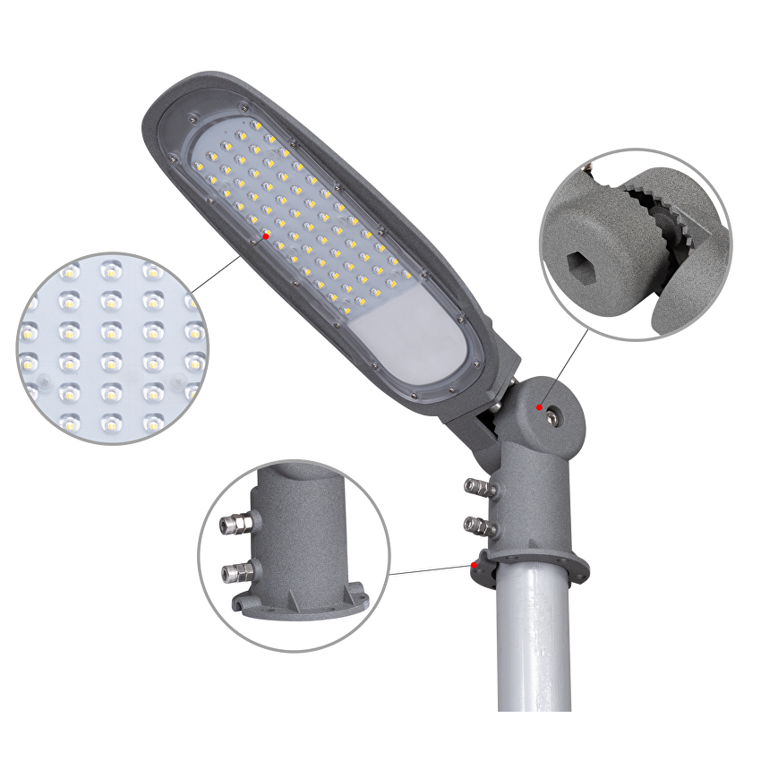 Corp LED pentru iluminat stradal, Ultralux, 20W, IP66, Gri - eMAG.ro