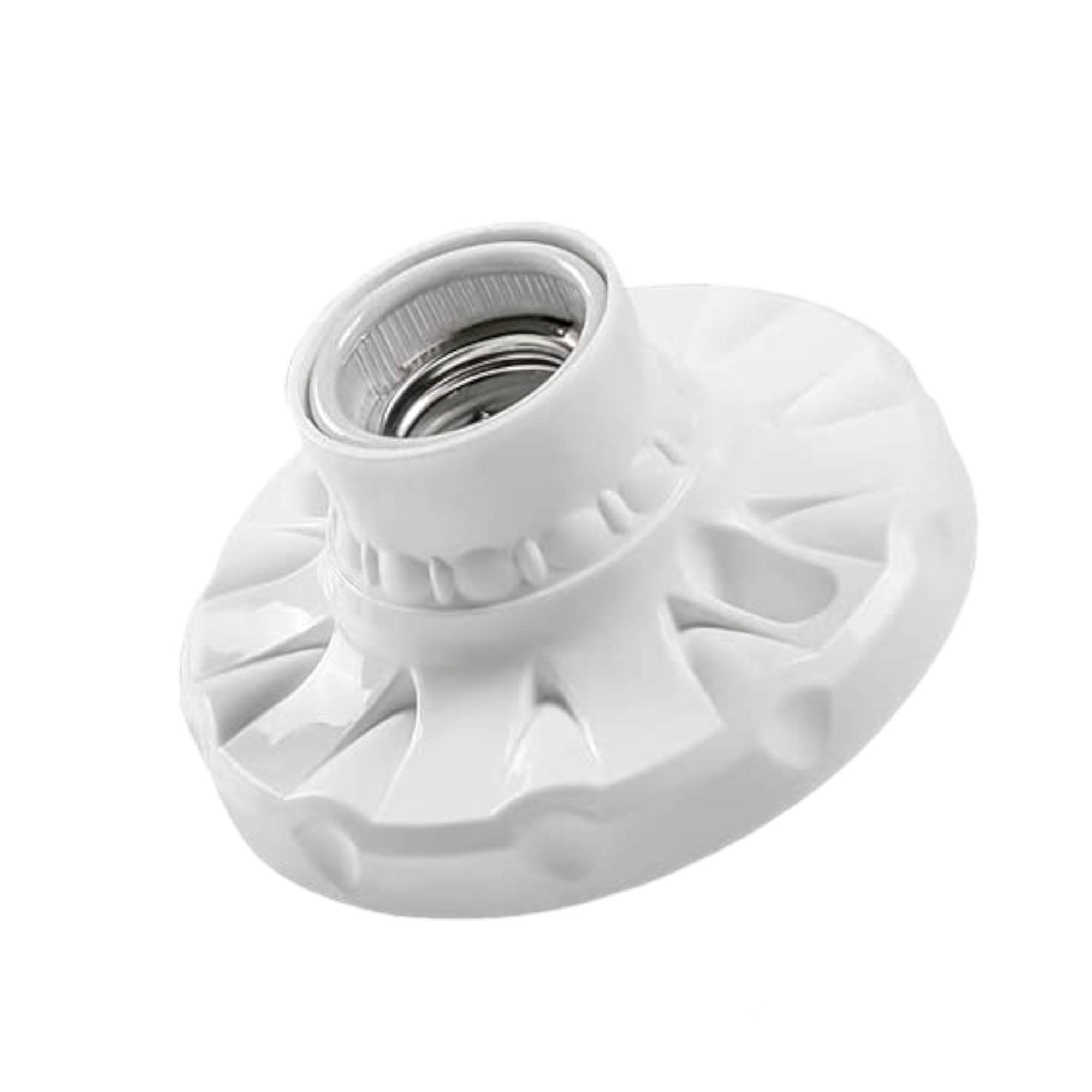 Dulie pentru becuri spirale E27, Ceramic, Alb - eMAG.ro