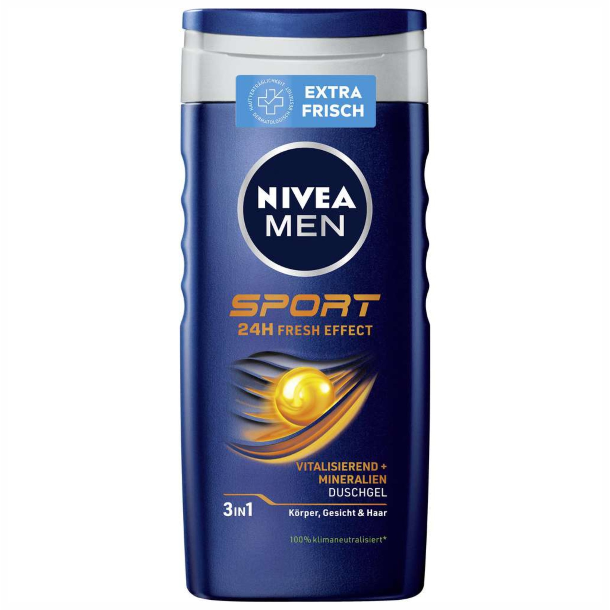 Nivea Men Sport душ гел, 3в1, 24h Fresh Effect, 250 ml - eMAG.bg
