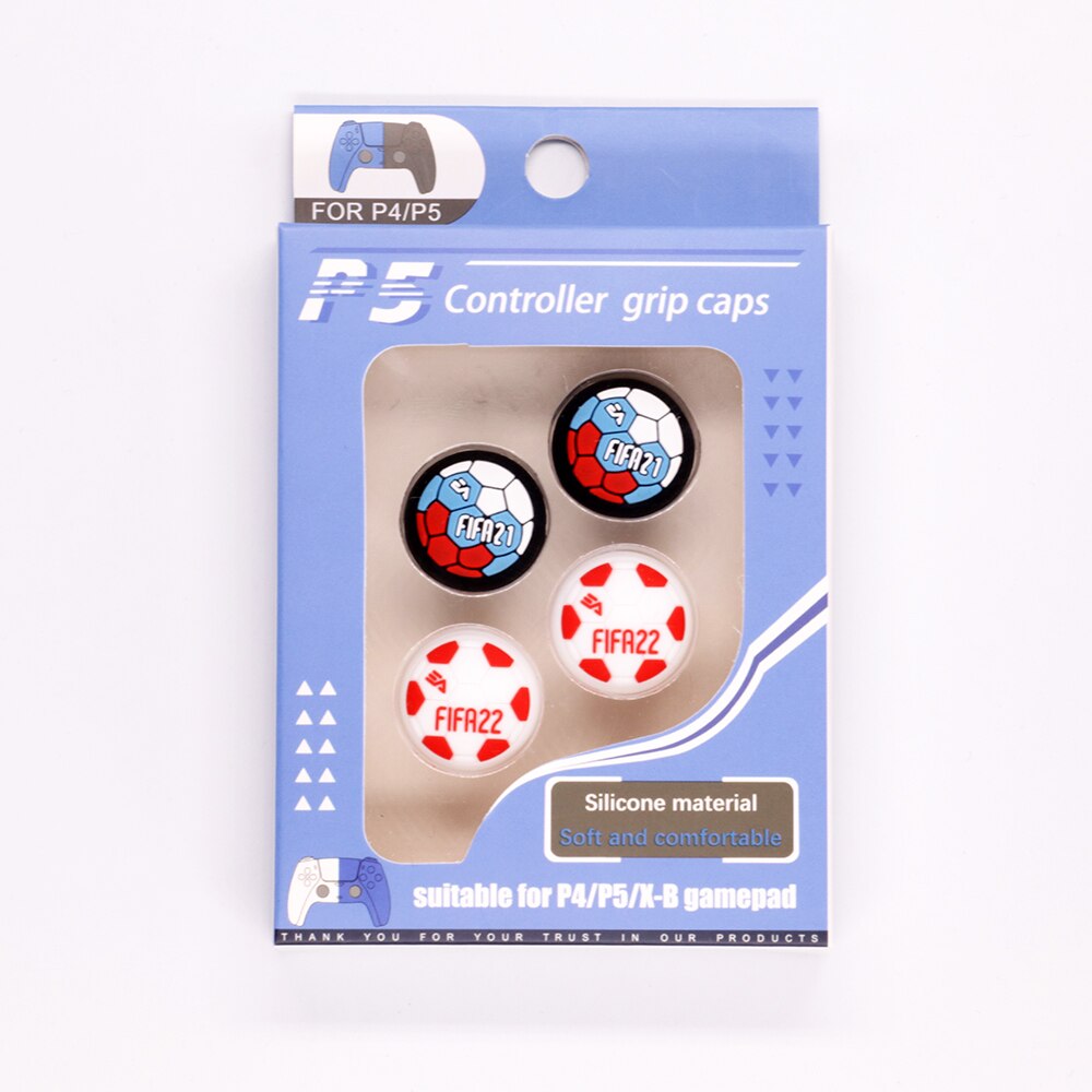 Set 4 Butoane Thumb grip din silicon Model FIFA pentru controller PS4 ...