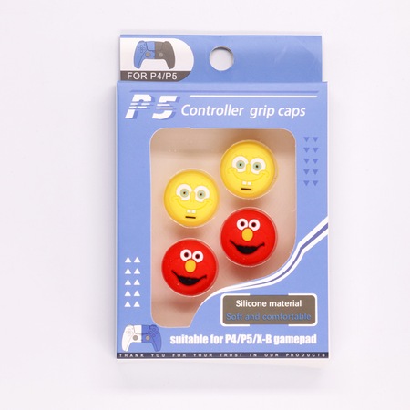 Set 4 Butoane Thumb grip din silicon Model SpongeBob-Elmo pentru ...