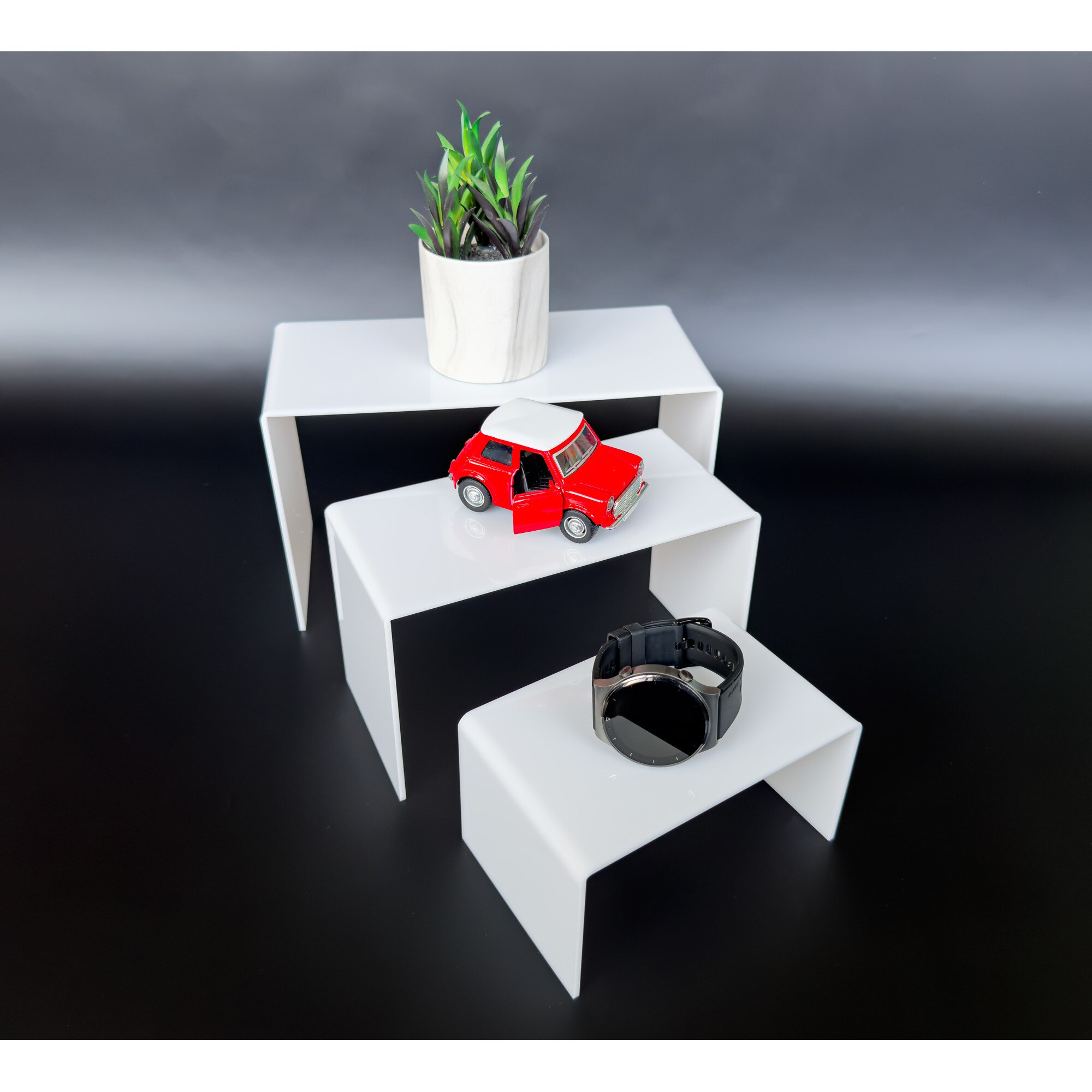 Set 3 standuri, forma U, stiplex alb - eMAG.ro