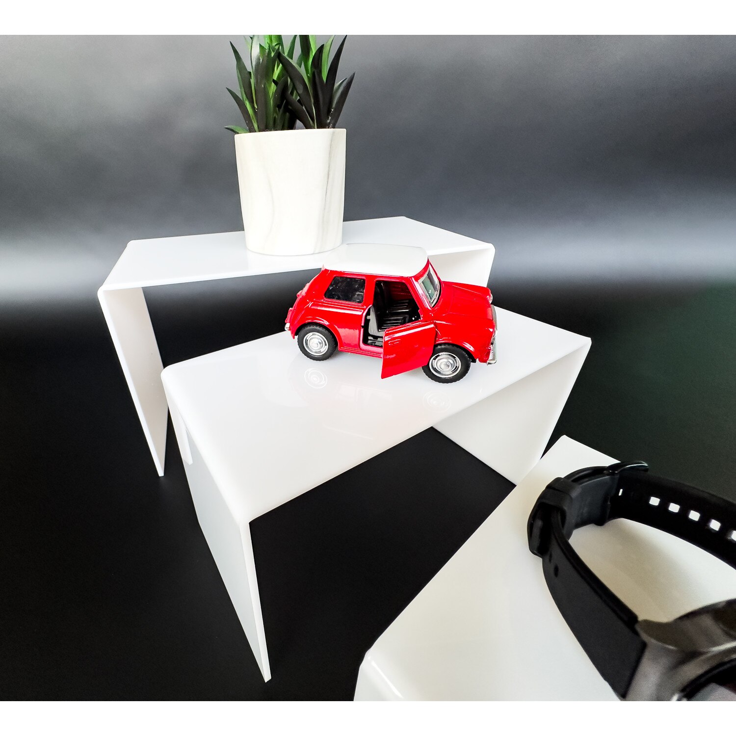 Set 3 standuri, forma U, stiplex alb - eMAG.ro