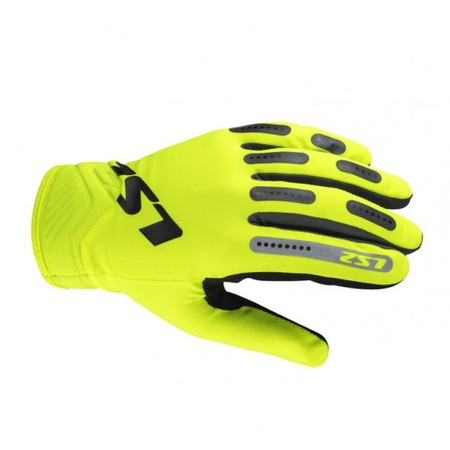 Manusi moto, LS2 Bend Man, marime S, culoare galben, lycra, piele ...