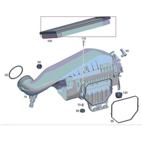 Filtru de aer, Mercedes-Benz, Compatibil cu Mercedes W205/C257/W213 ...