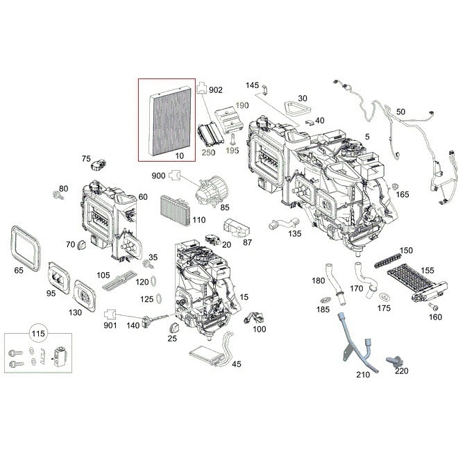 Filtru habitaclu, Mercedes-Benz, Compatibil cu Mercedes Vito/V-Class ...