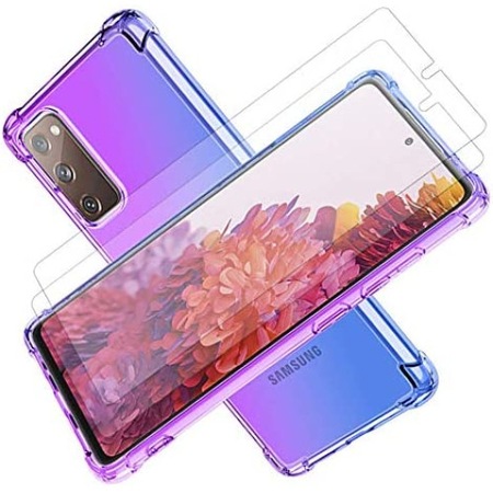 Set Husa pentru Samsung Galaxy S20 FE si Folie Ecran, BzStore, Ultra Slim Transparenta AntiShock ...