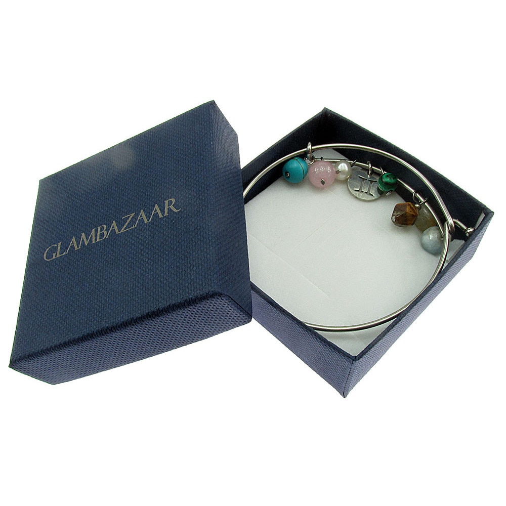 Bratara otel inox talisman zodia Gemeni, GlamBazaar - eMAG.ro