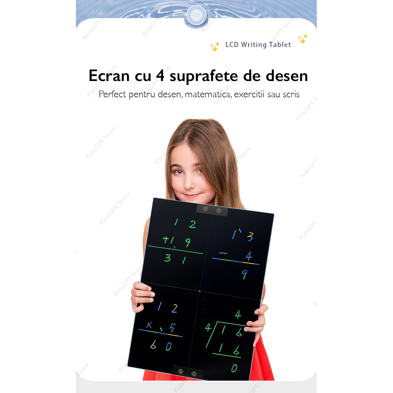 Tableta de scris si desenat color dubla Techone® Draw Pro, 21inch, LCD ...