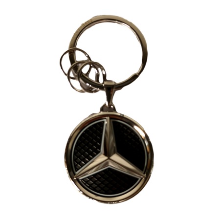 Breloc, Mercedes-Benz, Inox, 9 cm, Argintiu/Negru - eMAG.ro