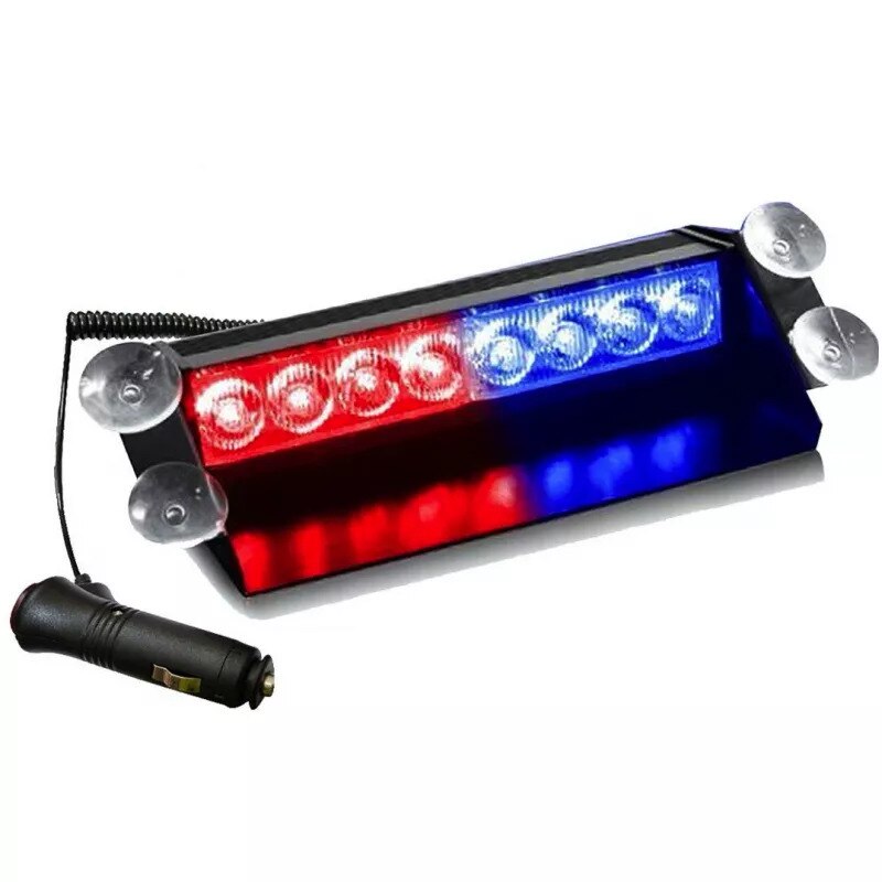 Stroboscop LED auto HB-803C, 6 moduri, rosu si albastru - eMAG.ro