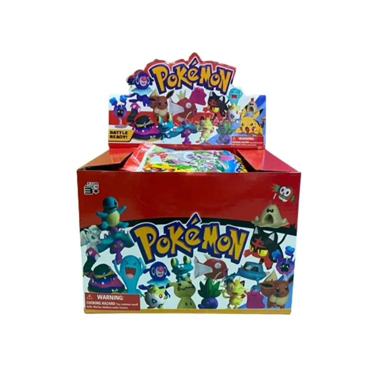 Комплект фигурки и карти изненада Pokemon, 24 броя, 7 см, Многоцветен ...