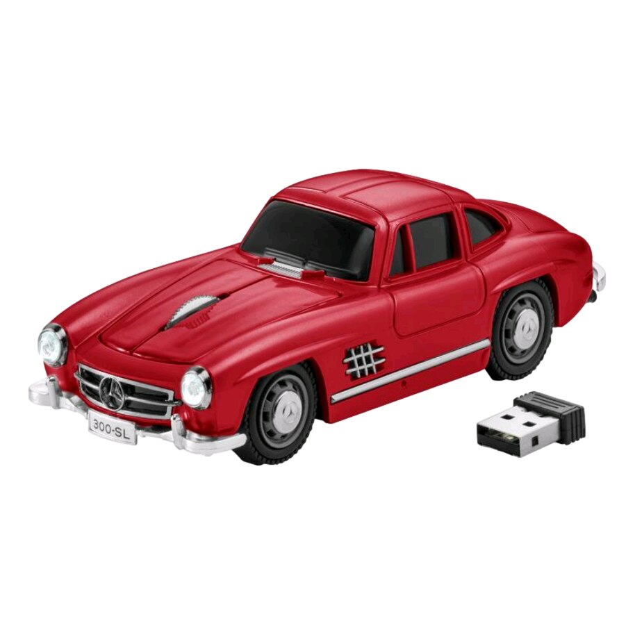 Mouse wireless Mercedes 300 SL, Plastic, Rosu - eMAG.ro