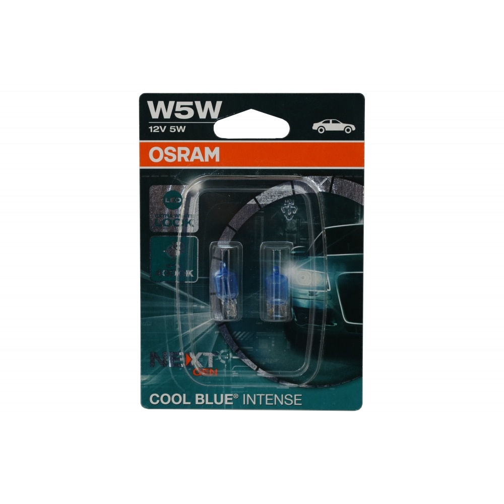 Set 2 becuri auto halogen Osram W5W Cool Blue Intense Next Generation ...