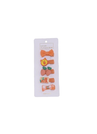 Set clame de par, Stofa, Portocaliu - eMAG.ro