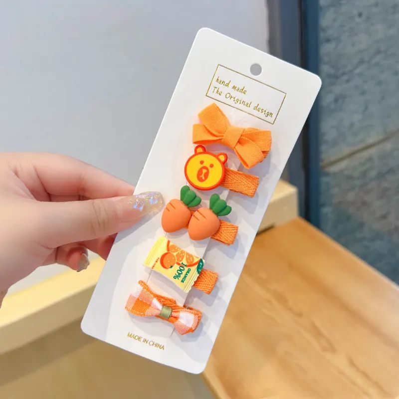 Set clame de par, Stofa, Portocaliu - eMAG.ro